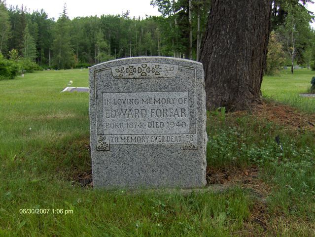 Eddie/Ernest Forfar and Canadian Research