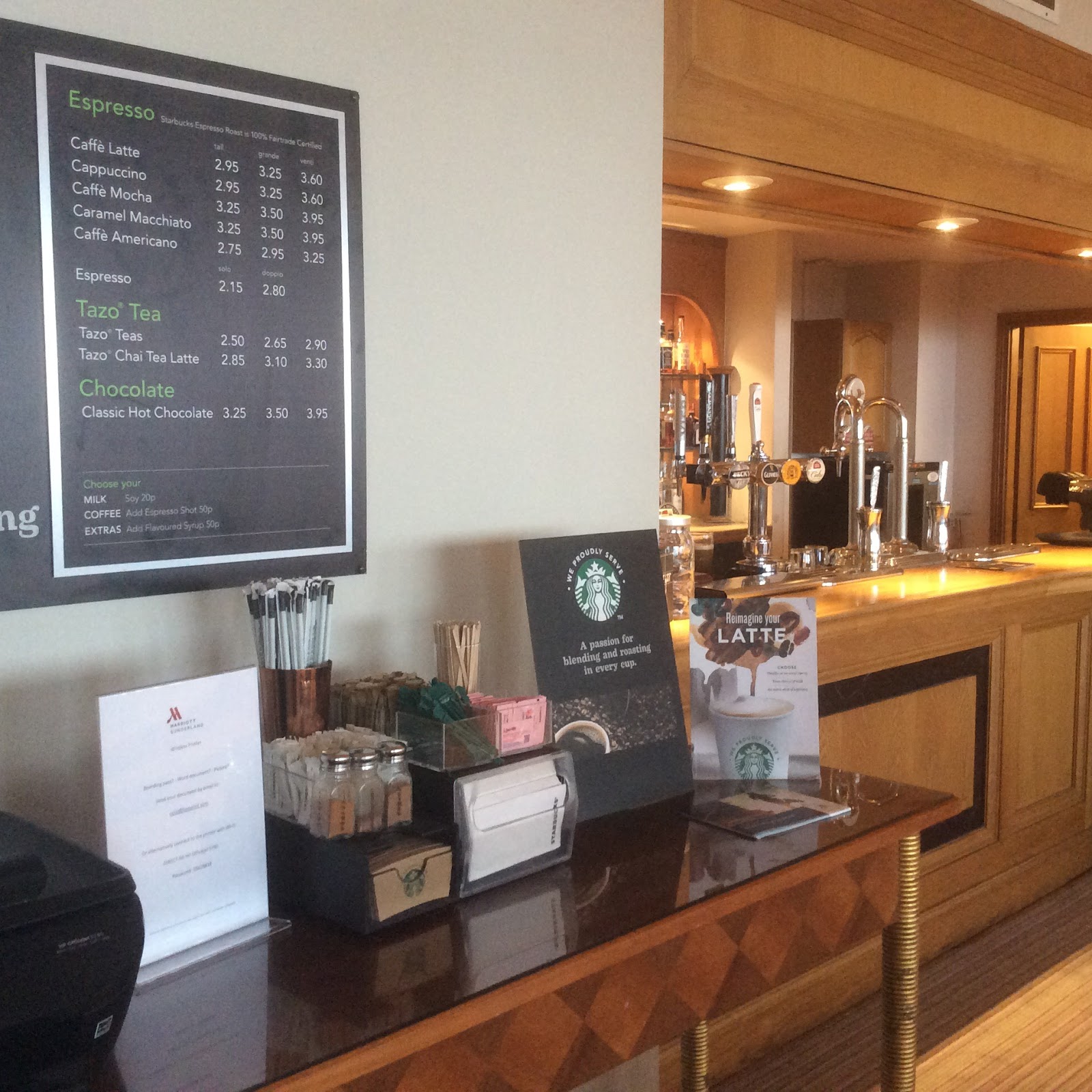 The Seaburn Bar And Grill : Starbucks offering 9am until late
