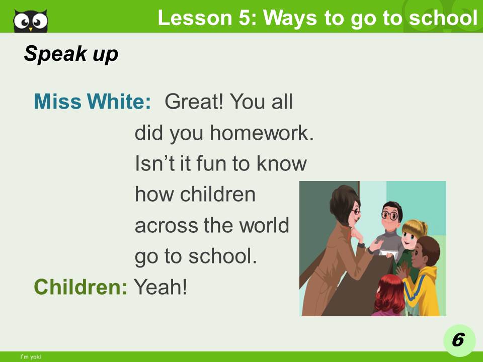 YOKITALK: Unit 2_Lesson 5 Different ways to go to school