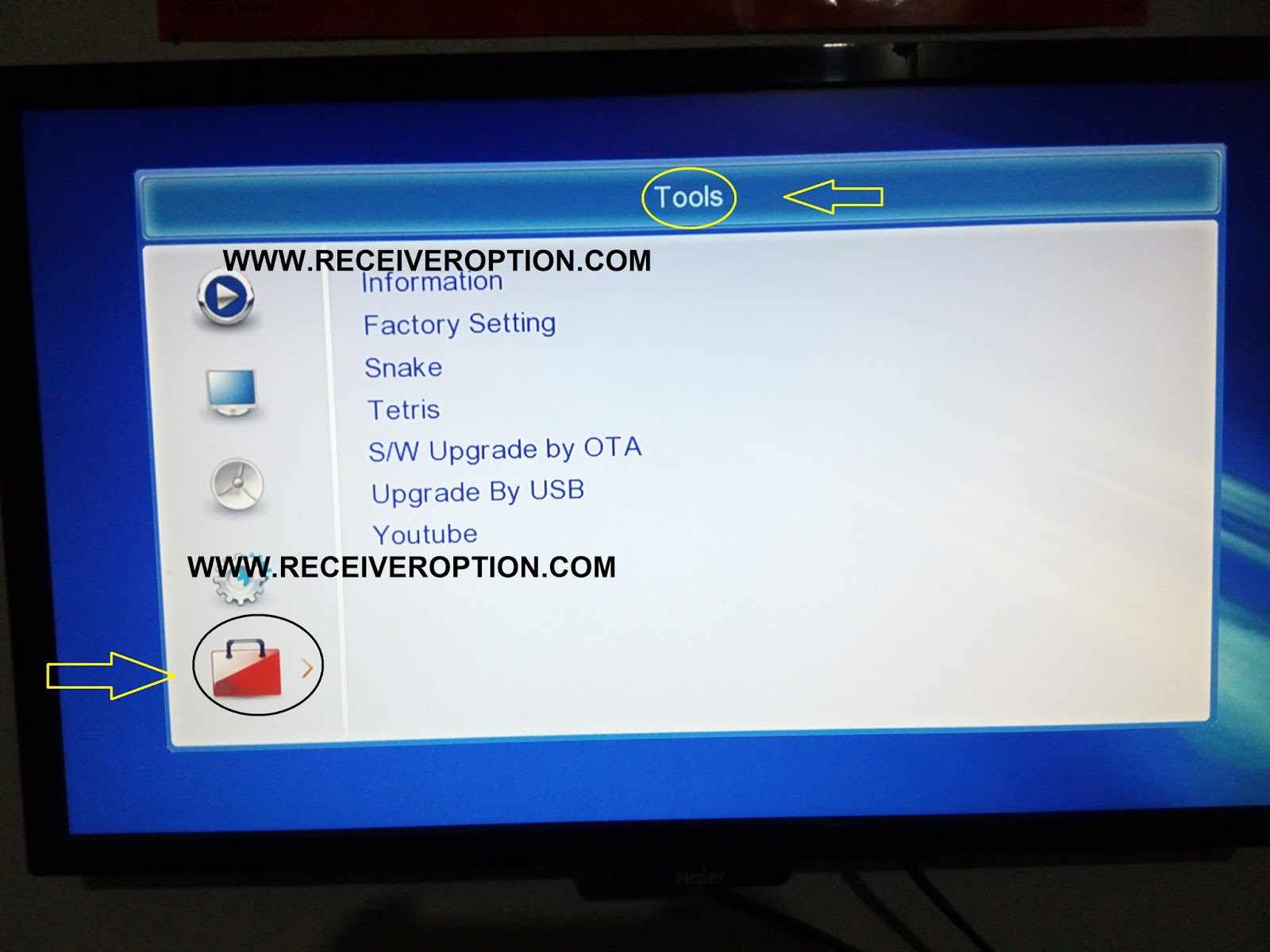 STAR TREK 6000 HD RECEIVER BISS KEY OPTION - How To Enter Biss key ...