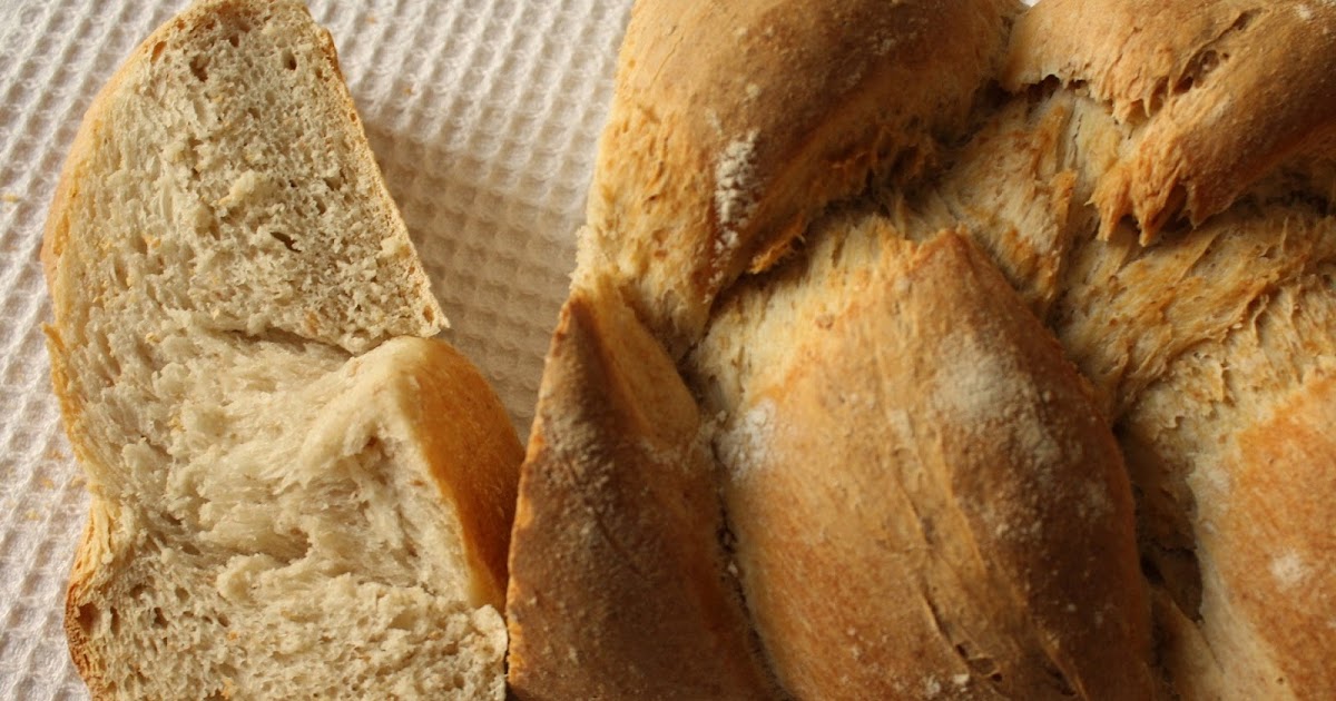 Pane intrecciato con crusca, germe di grano e lievito madre