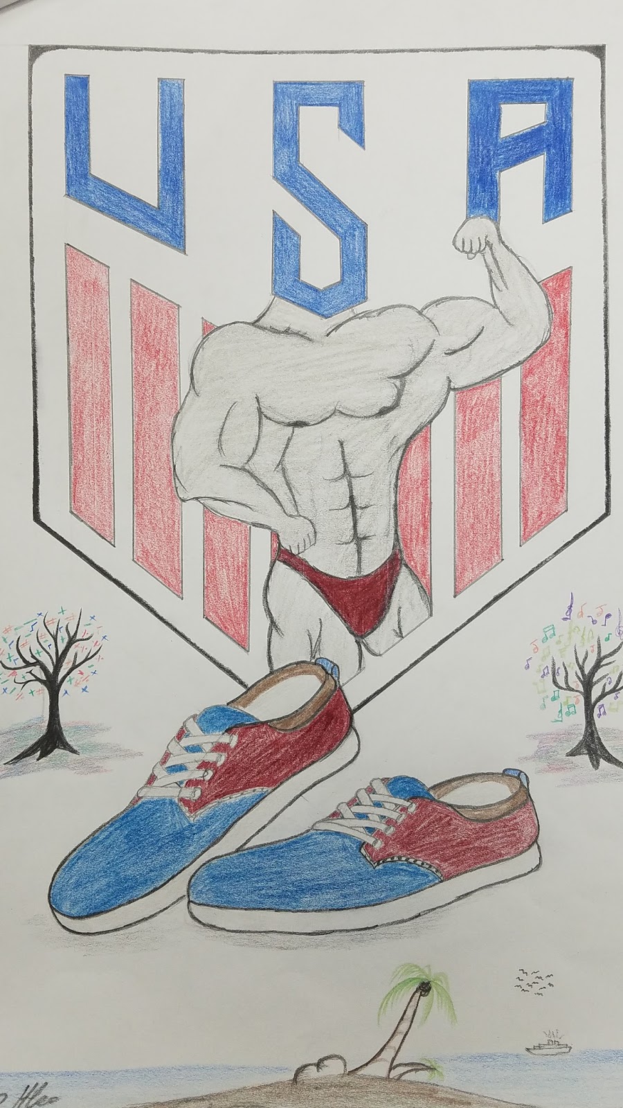 Jerdee's Art Classes: Drawing A | Shoe Drawings / Non Traditional Self ...