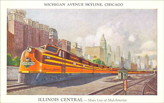 POSTCARDY: the postcard explorer: Illinois Central - Panama Limited ...