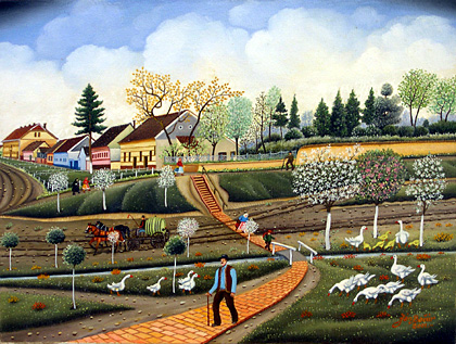 Jan Bačur | Serbian Naive Art info