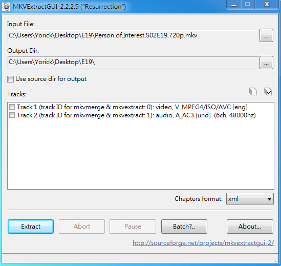 MKVExtractGUI-2 提取 MKV 字幕、音軌工具 - 軟體地帶