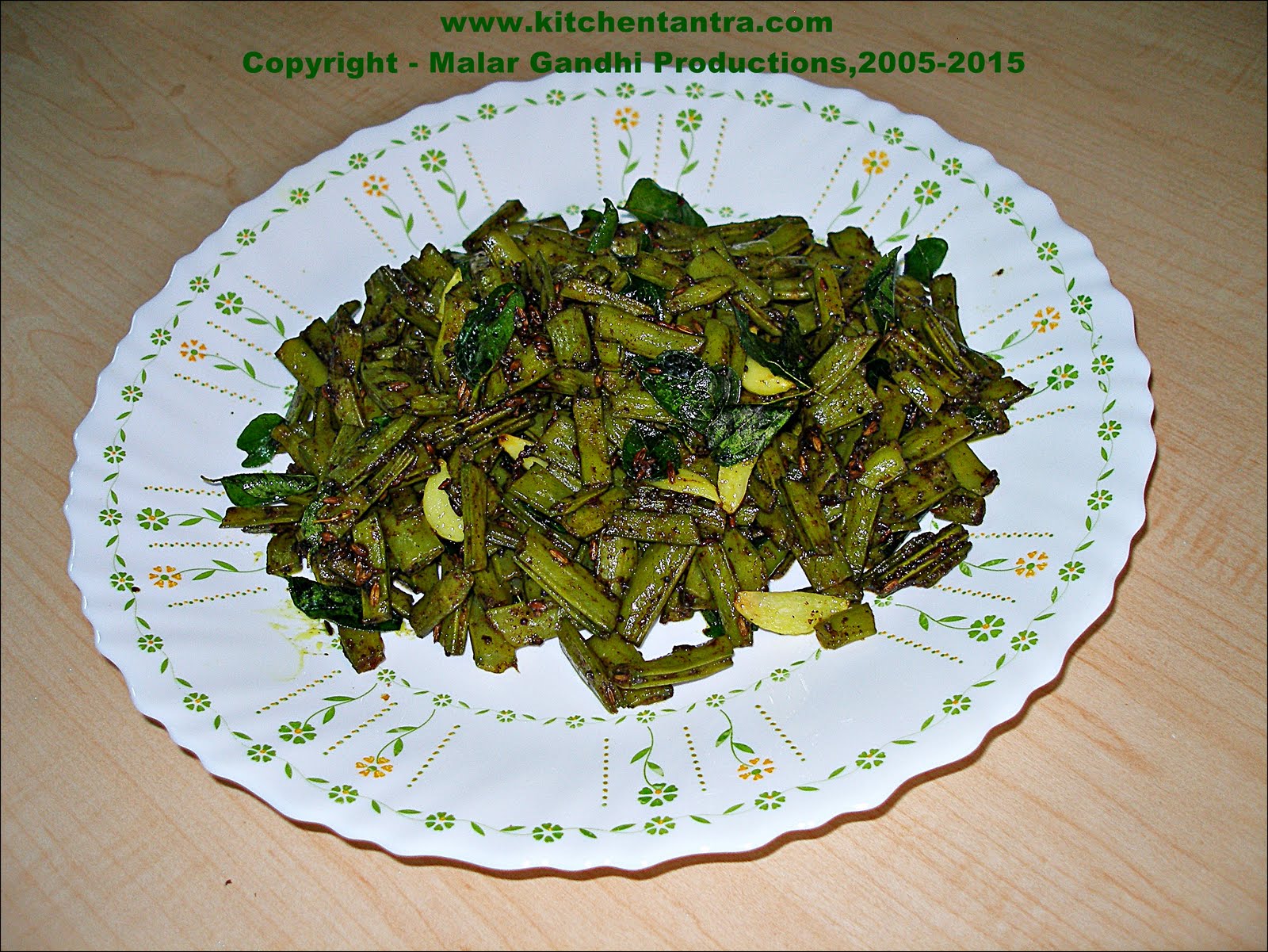 Cluster-Beans Pepper Stir-Fry / Kothavarankai Milagu Varuval | Kitchen ...