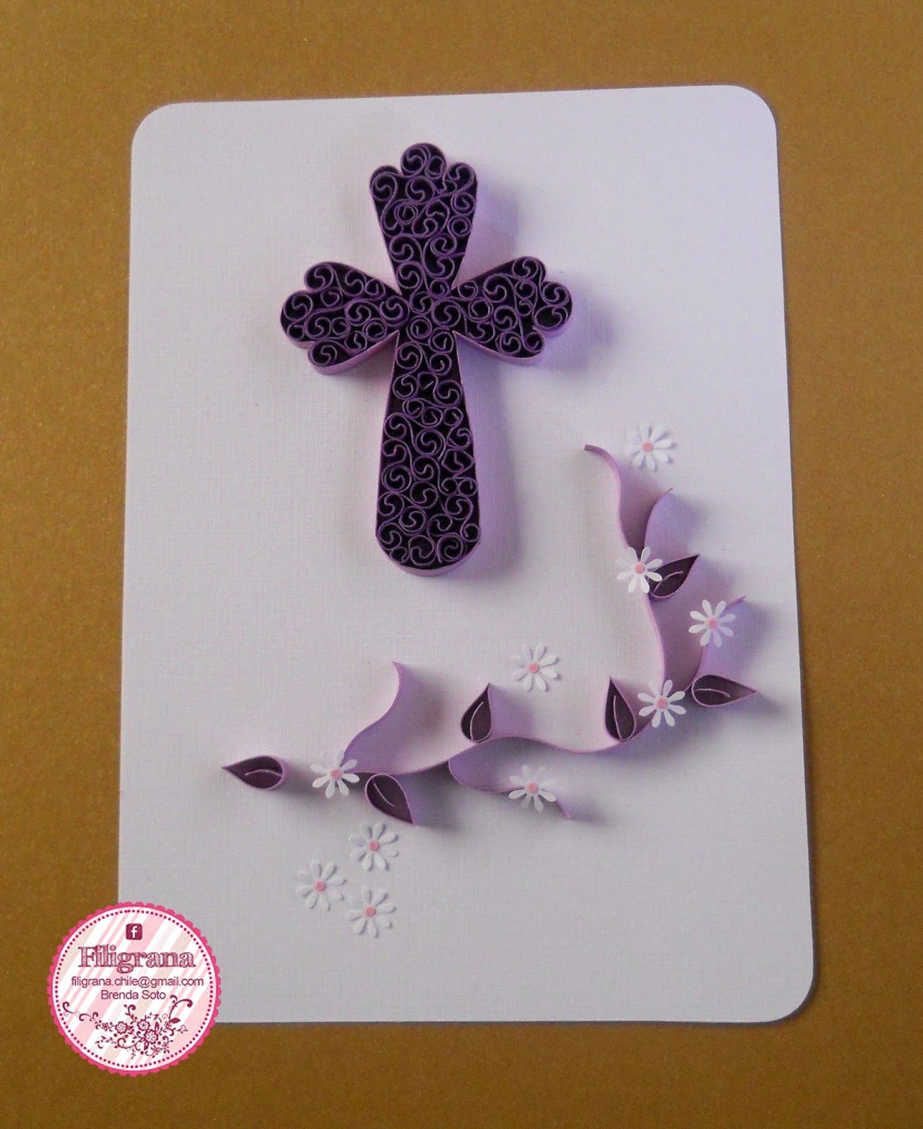 Filigrana - Quilling en Chile: Tarjetas filigrana - quilling 2D