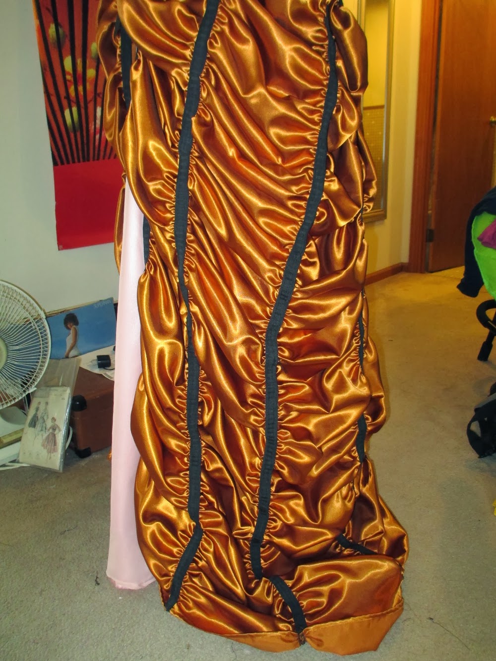 Lily Munster Gothic Ruched Cloak Tutorial