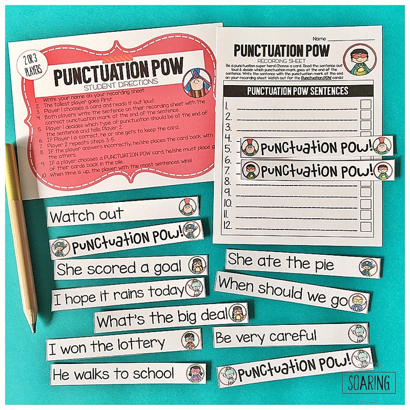 Punctuation Practice {With a FREEBIE} - Hello Sandy Patterson