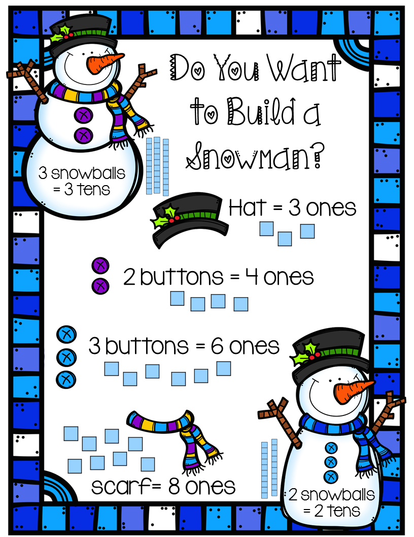 Do You Want to Build a Snowman? Practicing Place Value! - The Primary ...