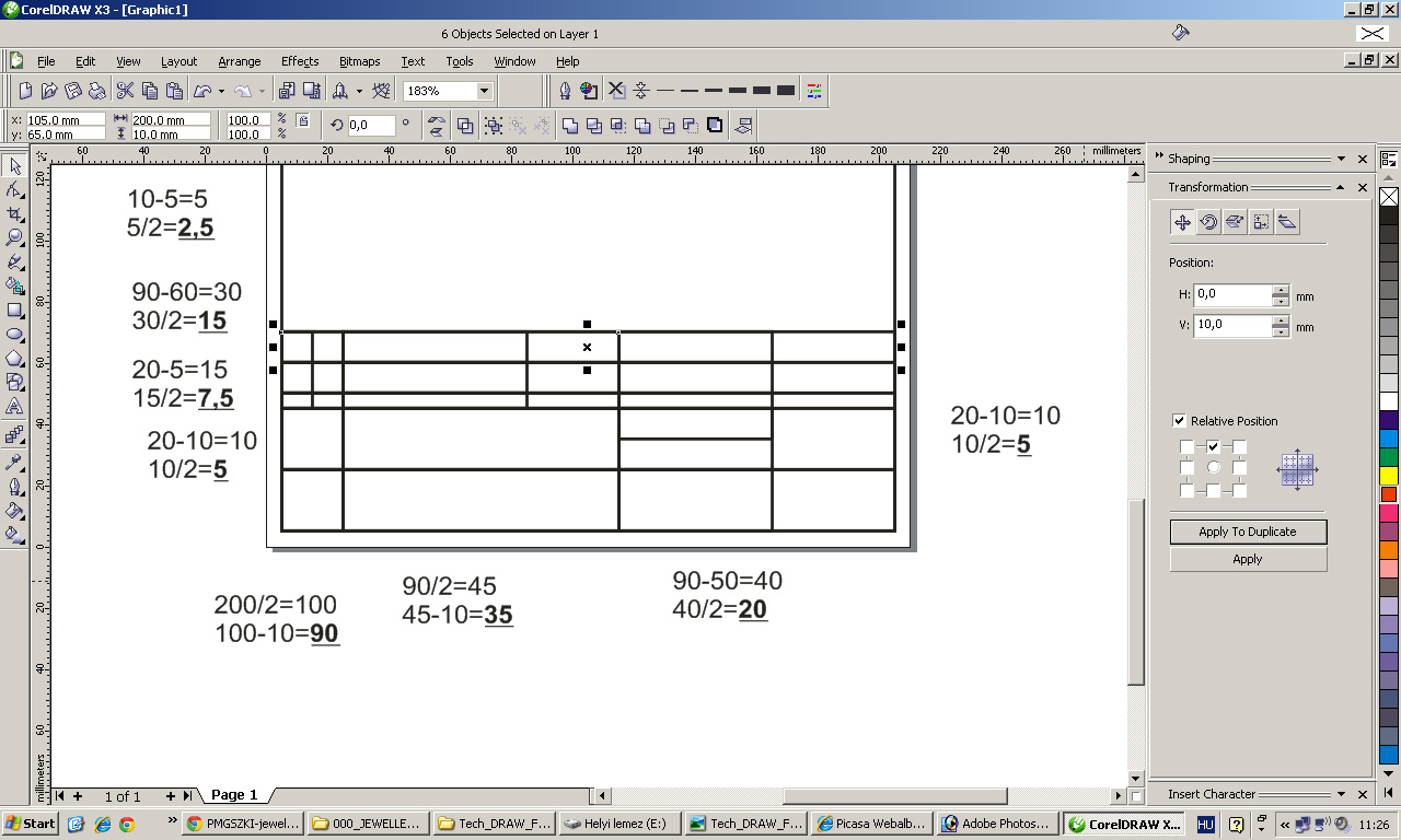 szakinfokepzo: MŰSZAKI RAJZ KERETEZÉSE