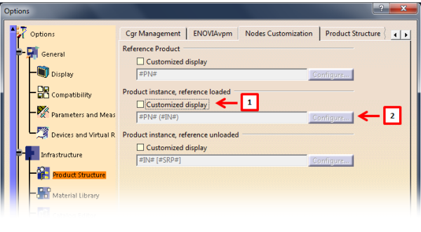 CATIA V5: Customizing assembly structure nodes