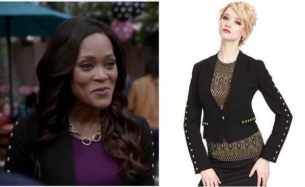 Twisted: Season 1 Episode 9 Lacey's Mom's Studded Sleeve Blazer | Shop ...