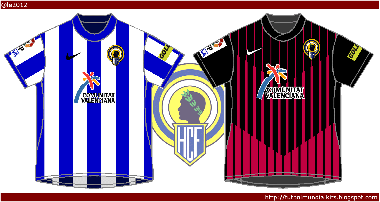 Fútbol Mundial Kits - Uruguay: Hércules C. F. - 2011/2012 (home y away)