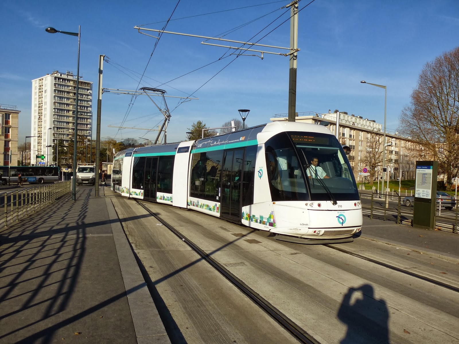 Colin Churcher 2013: Monday 16 December - Riding Paris Trams.