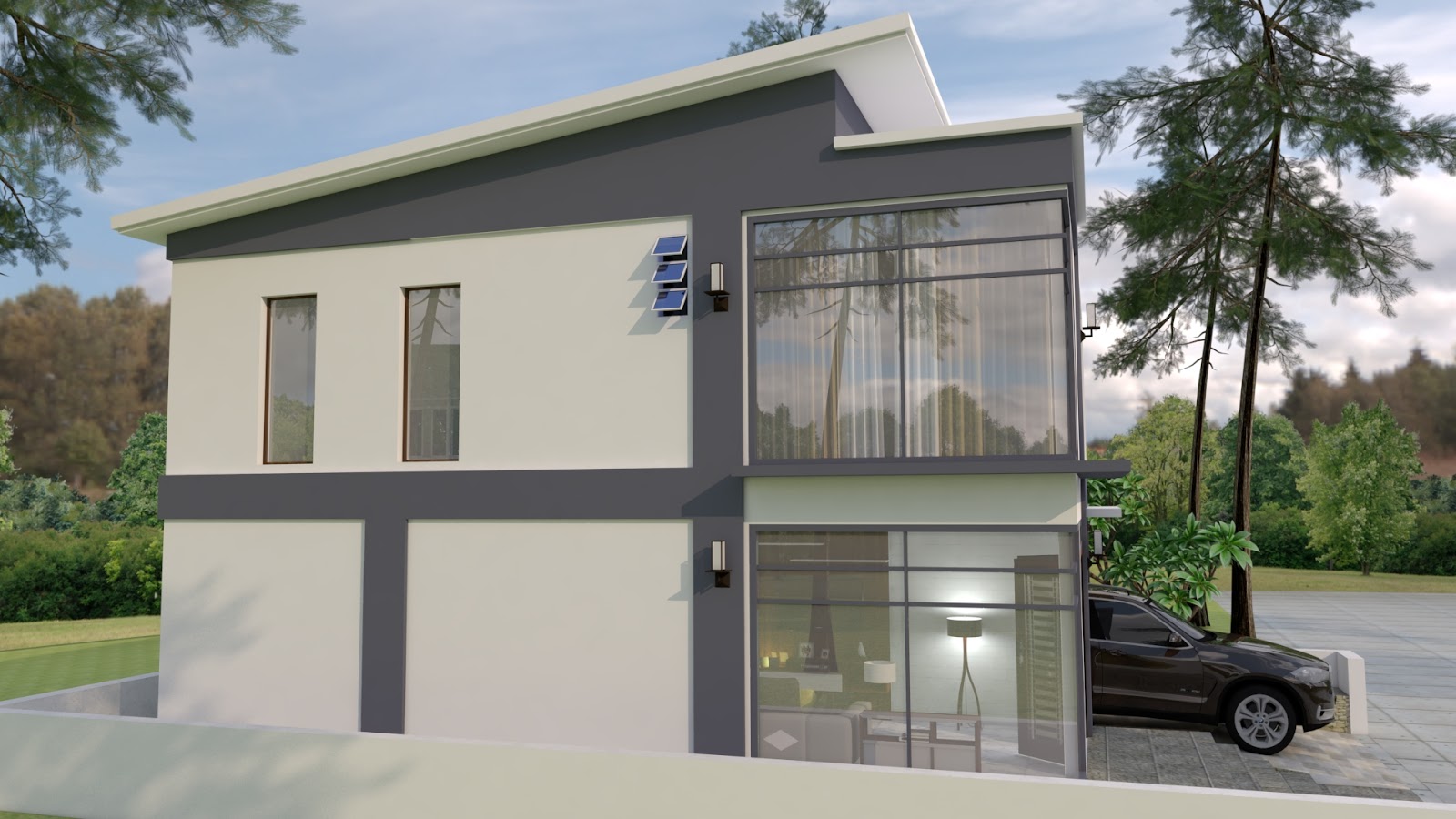 Free Plan 3D Interior Design Home Plan 7x10m Full Plan 3Beds. - House ...