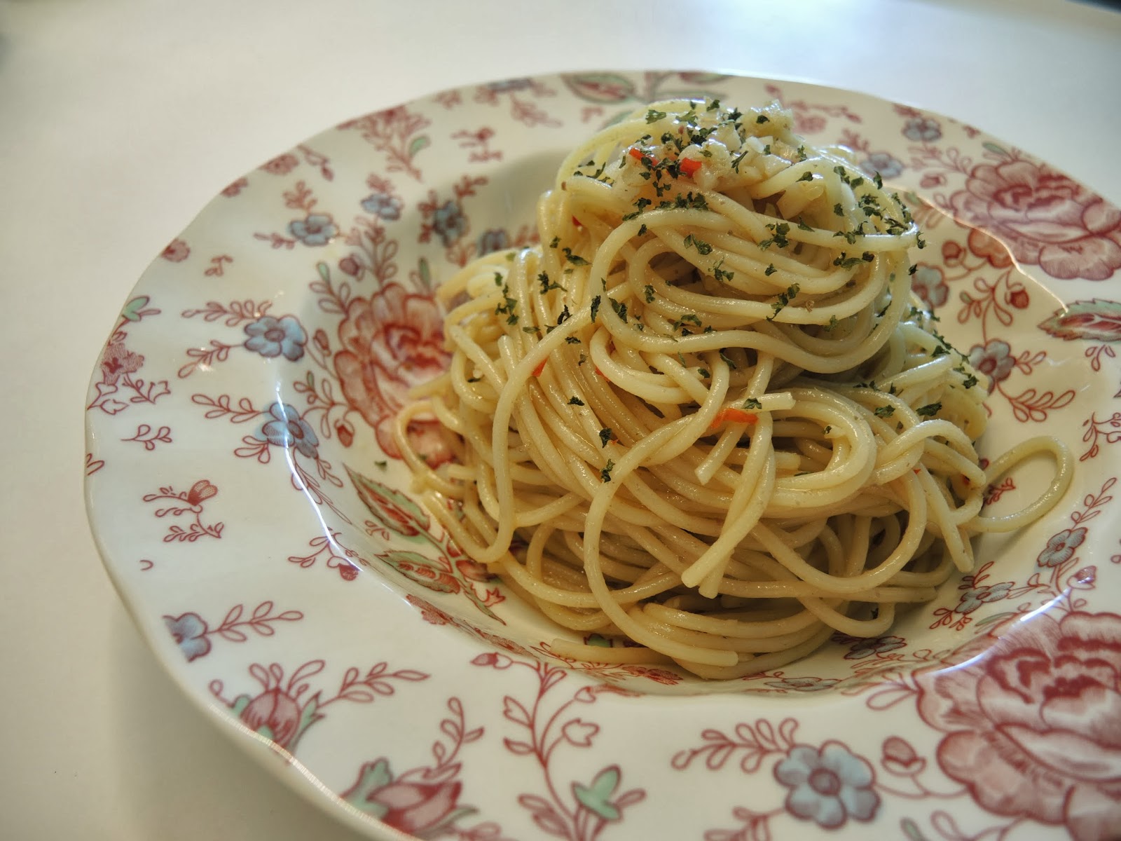 好心情廚房: 香蒜鯷魚意粉 Spaghetti Ali Olio