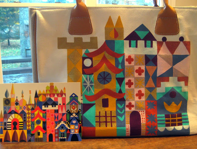 Cassie Stephens: DIY: It's a Small World Painted Bag