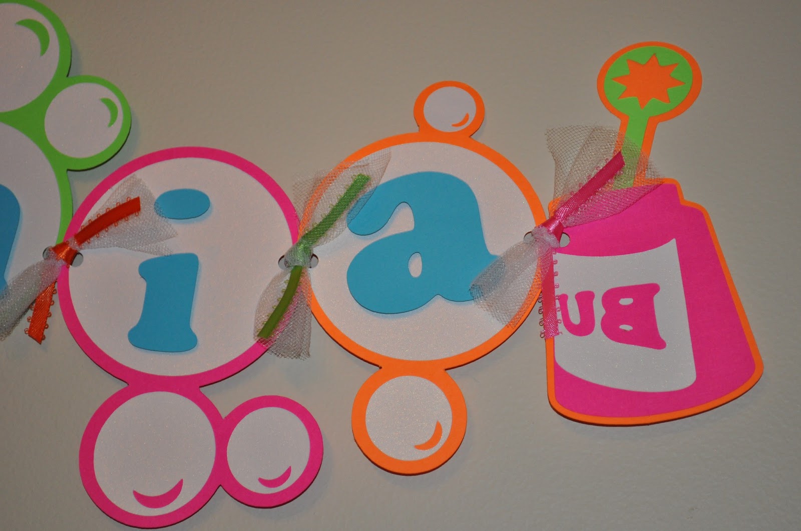 R + R Creations: Bubble Name Banner