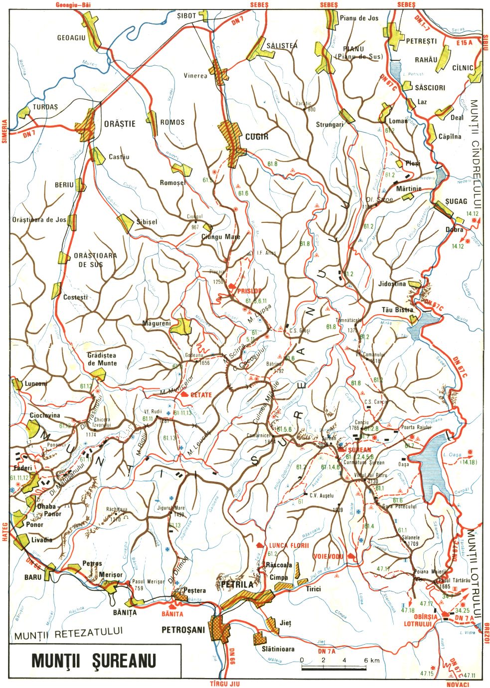 Romania Live: Muntii Bucegi Fagaras Parang Harta turistica Carpatii ...