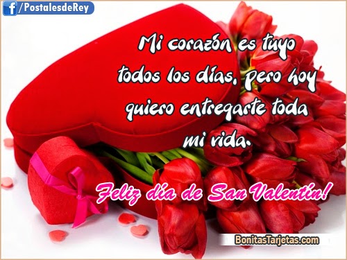 Imagenes con dedicatorias de San Valentín - Imagui
