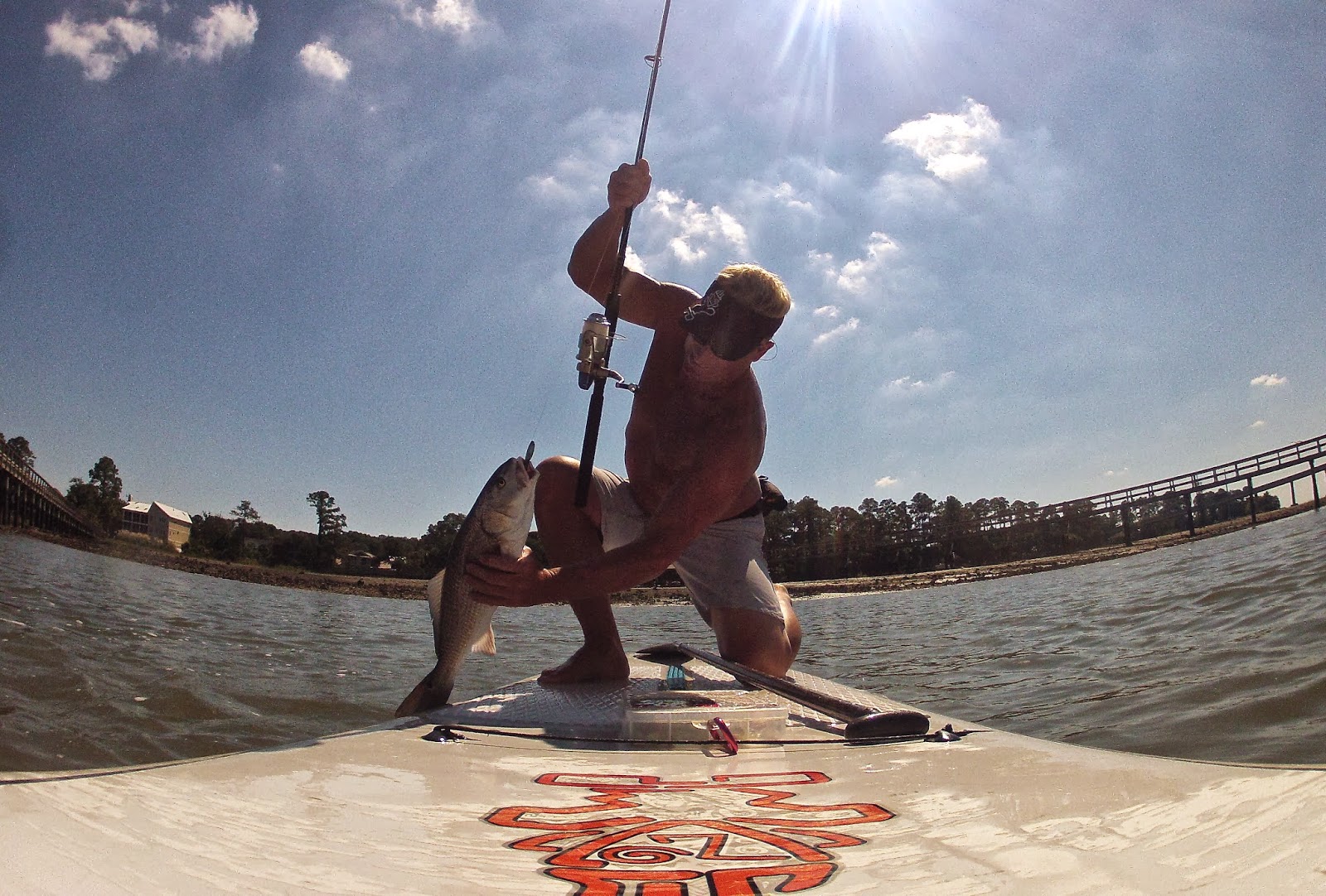 Atlantic Paddle Surfing: SUP Fishing for Carolina Redfish...