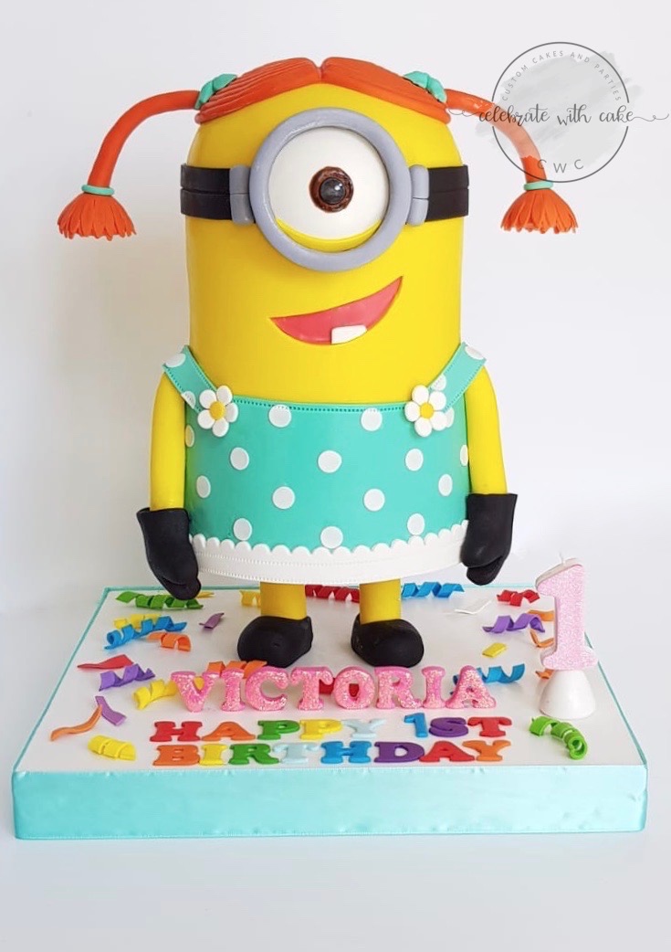 Celebrate with Cake!: Minion Stuart Dressed as Girl Cake