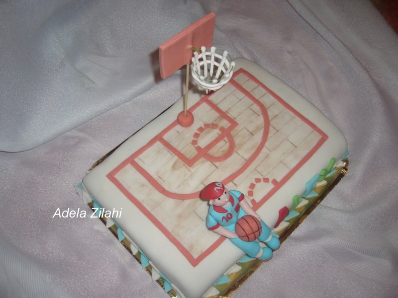 adela`s cakes: Tort teren de baschet
