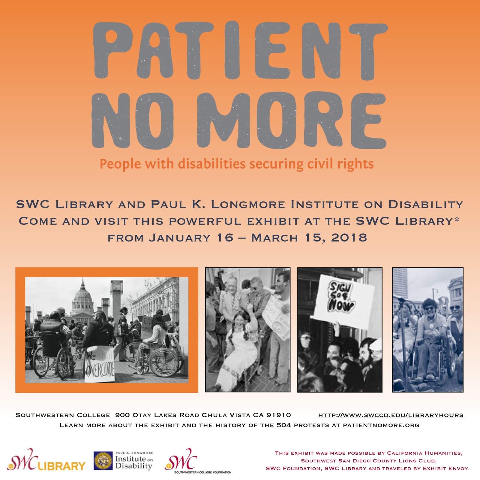 What's New @ SWC Library?: Patient No More: People with Disabilities ...