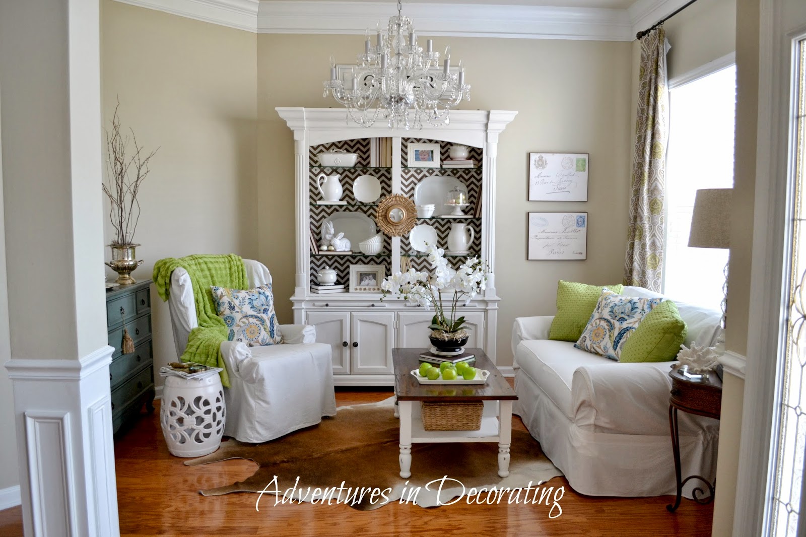 Adventures in Decorating: Spring in the Sitting Room