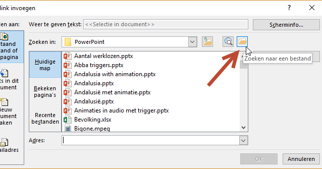 Luc's PowerPoint blog: Tijdens presentatie naar Excel hyperlinken en ...