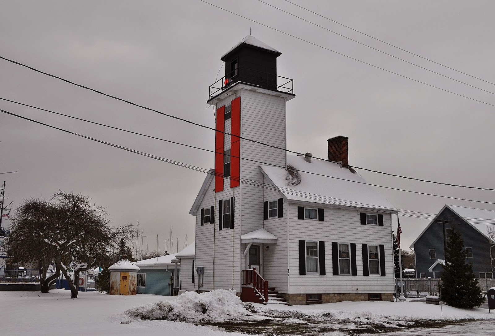 WC-LIGHTHOUSES: CHEBOYGAN RIVER FRONT RANGE LIGHTHOUSE
