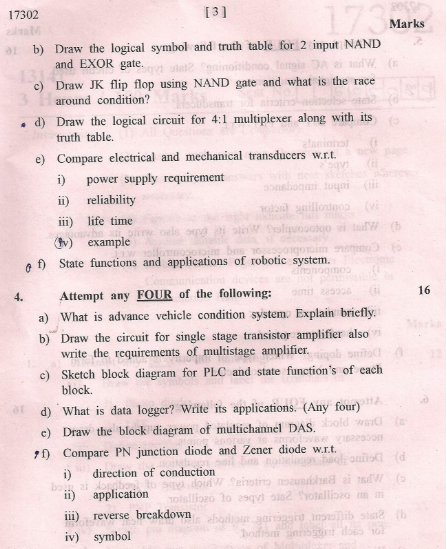 MSBTE Mumbai DME Basic Electronics and Mechatronics 2013 Question Paper ...