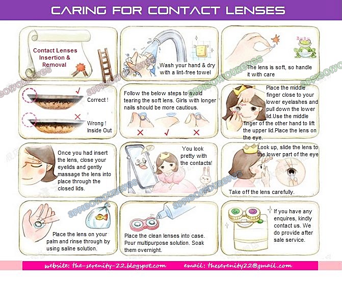 apple of your eyes : Contact Lens Insertion and Removal
