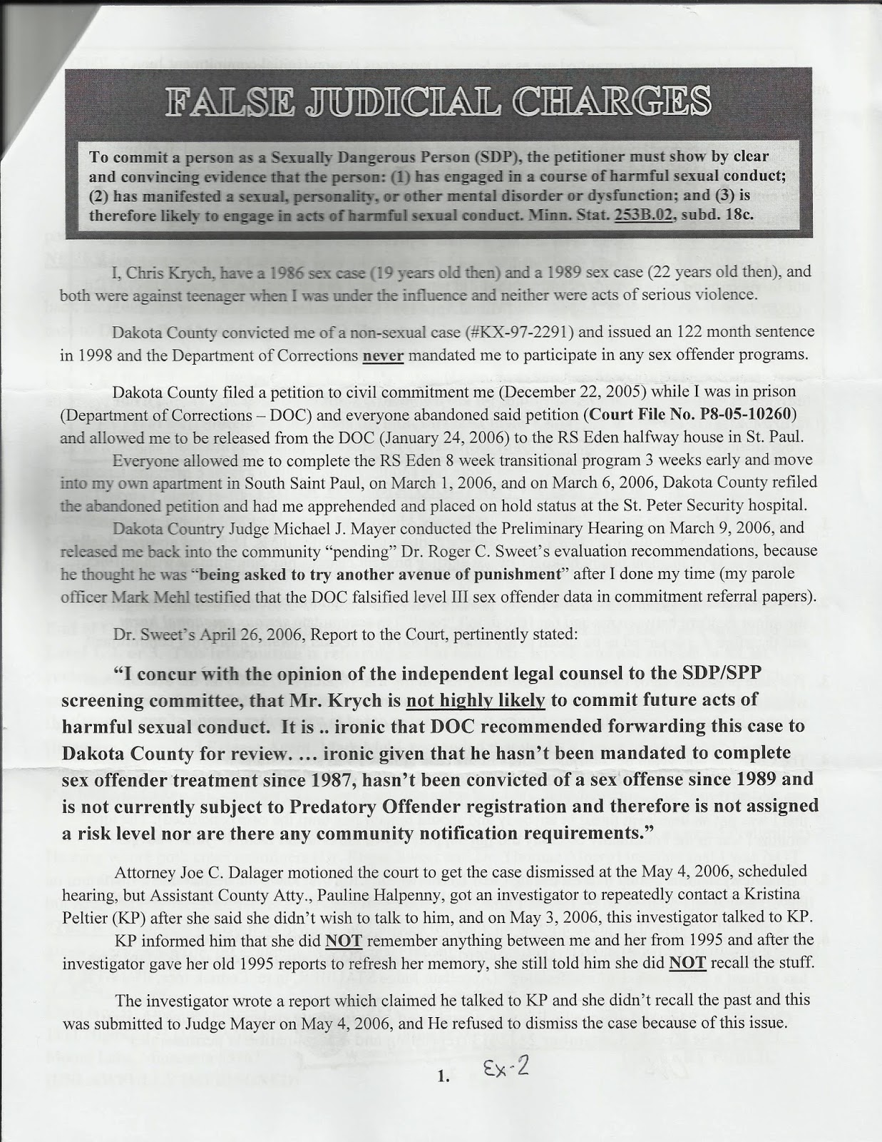 Please Help Chris Krych, an American Citizen!: Dear Honorable Keyes ...