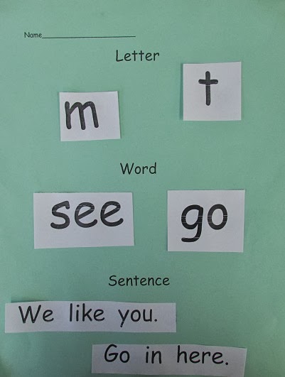 Kindergarten: Holding Hands and Sticking Together: Letter-Word-Sentence ...