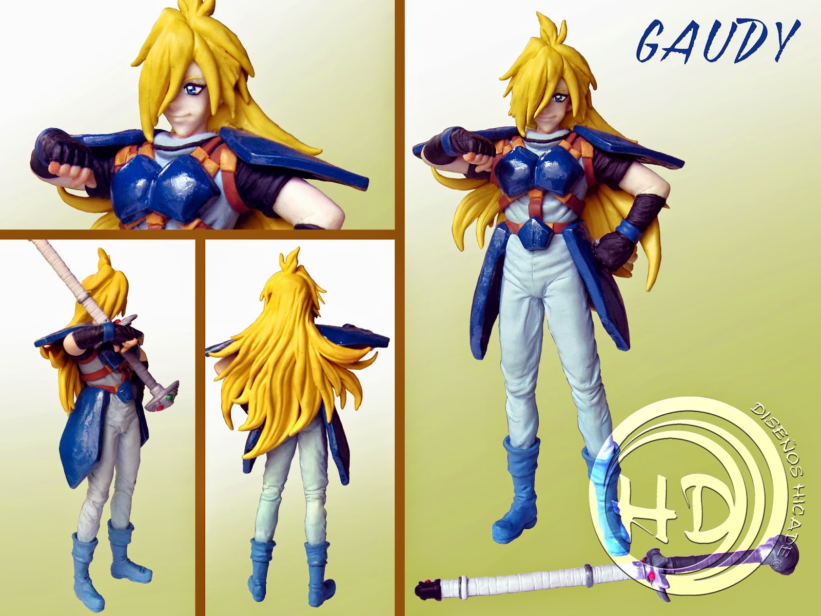 Diseños Hicade: Figura de Gaudy ("Slayers")