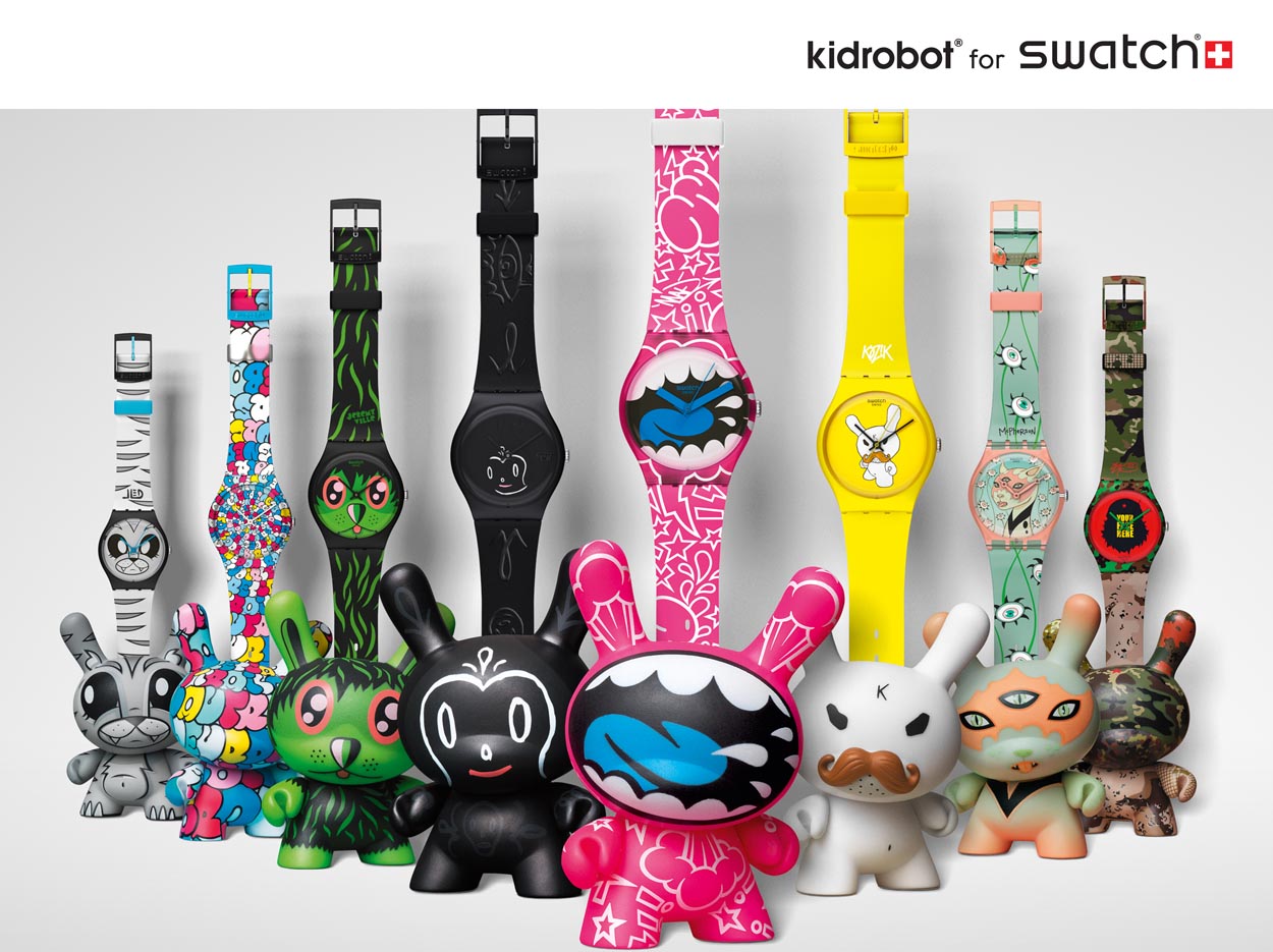 i - first person singular: Kidrobot for Swatch Launch at RONAC Art Center