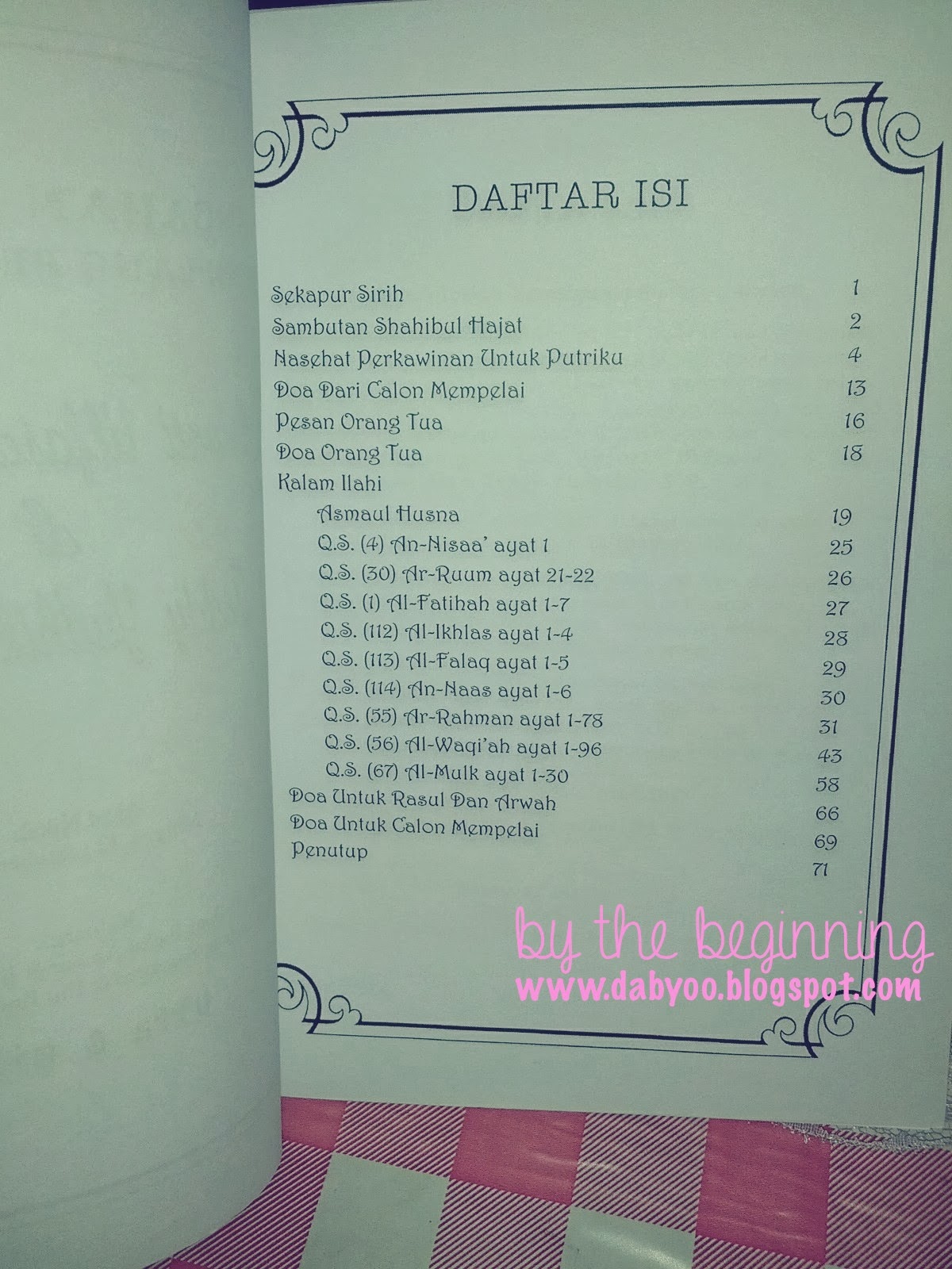 The Beginning Buku Pengajian Dan Doa Menjelang Pernikahan