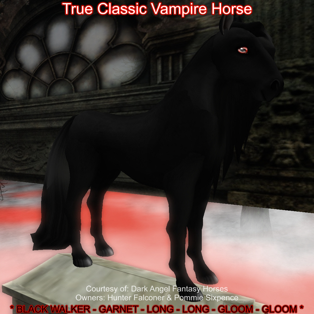 Dark Angel and Heavenly Angel Fantasy Horses: TRUE CLASSIC VAMPIRE HORSE