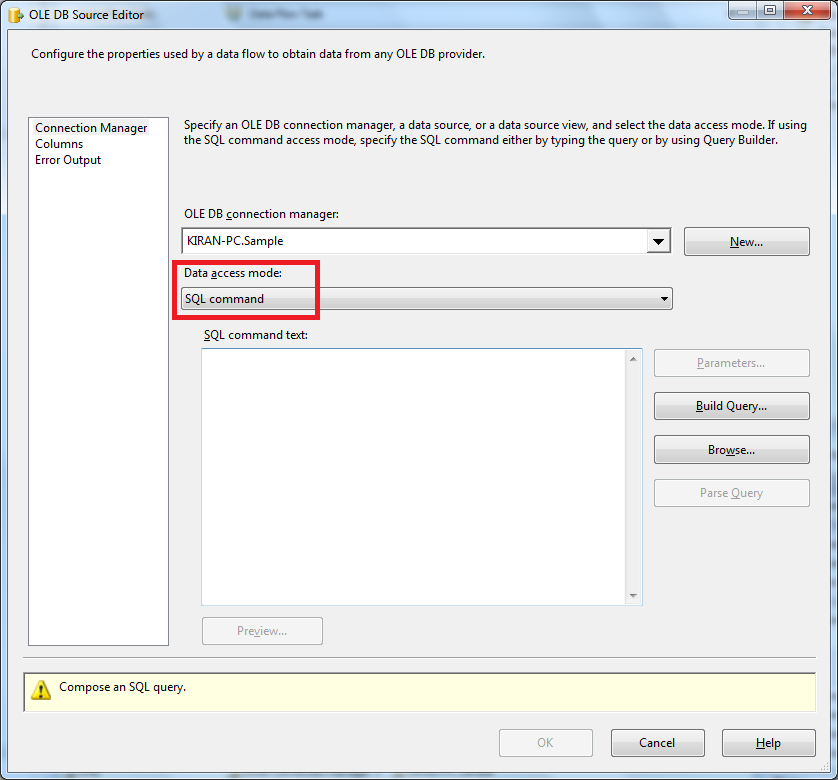 Solution for SSIS tasks: AVOIDING SORT TRANSFORMATION IN SSIS