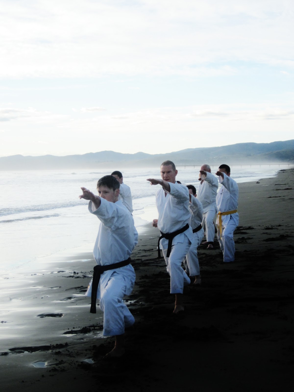 André Bertel's Karate-Do: Christchurch Shotokan Karate beach training
