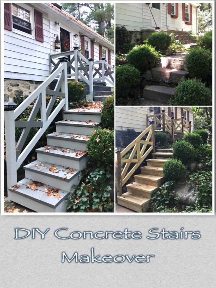 StyleWise: Budget Friendly Concrete Patio and Stairs Makeover