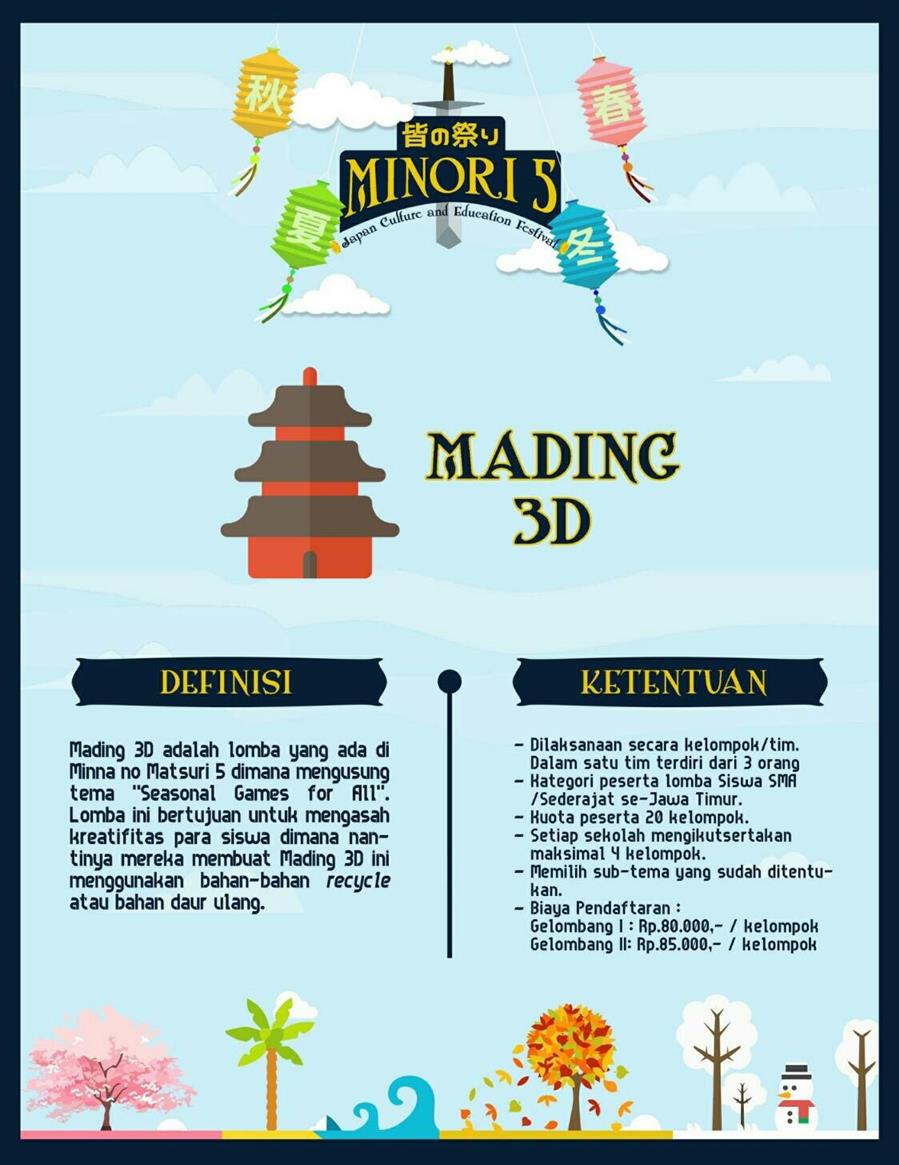 Mading 3D - MINNA NO MATSURI