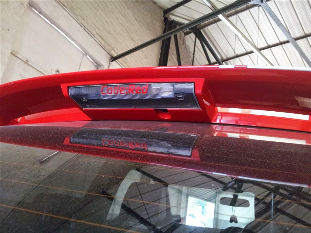 The Green I Signs Blog: Ford Focus ST Code Red Wolf car graphics ...