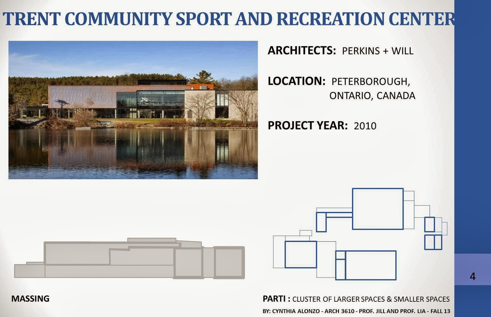 ARCH3610F13CYNTHIAALONZO: ASSIGNMENT 3: MASSING AND PARTI