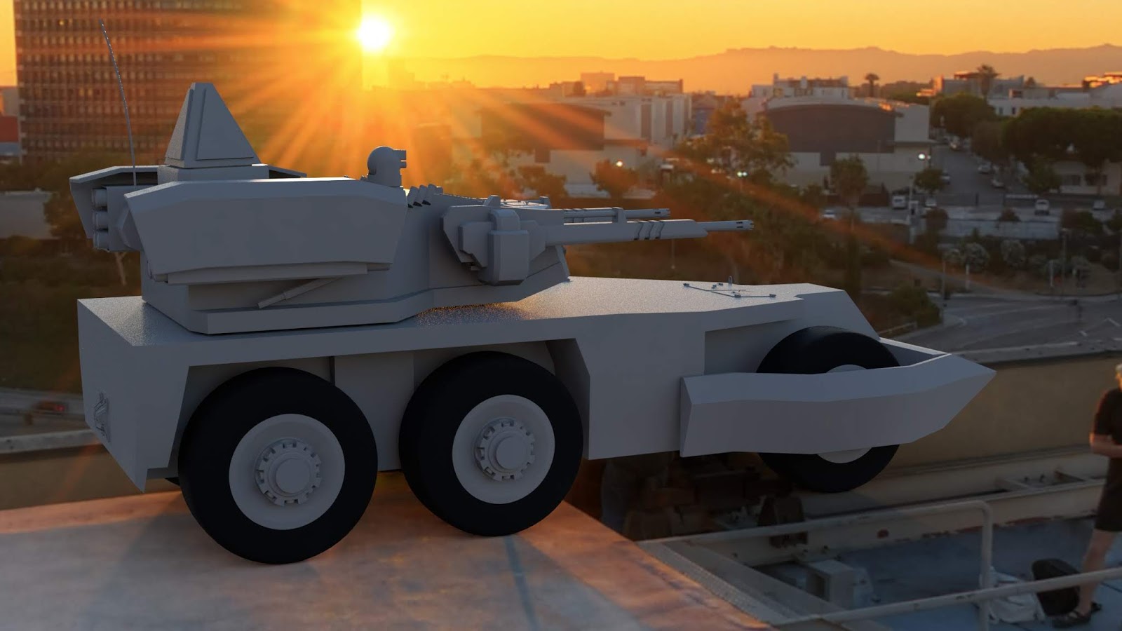 Futuristic SPAAG concept