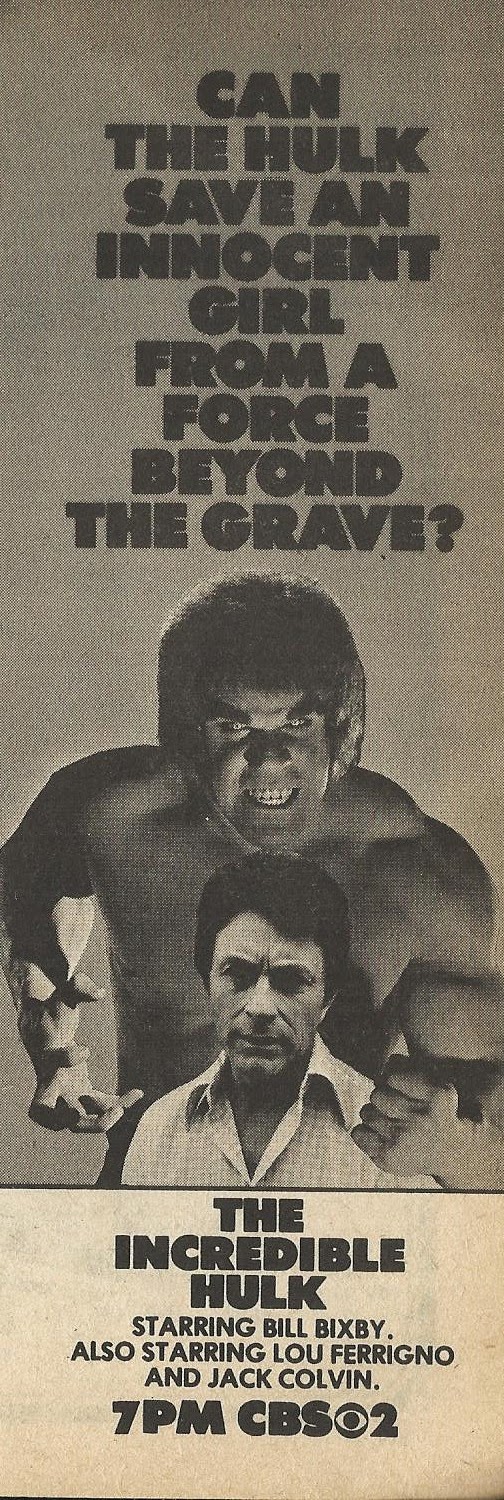The TV Guide Historian: Incredible Hulk Ad