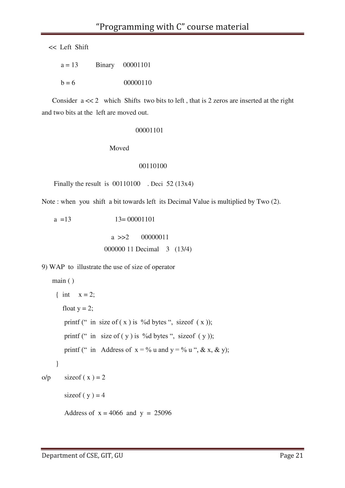 Dr. Mrinal Paliwal Blog: Basic Program Structure and Operators