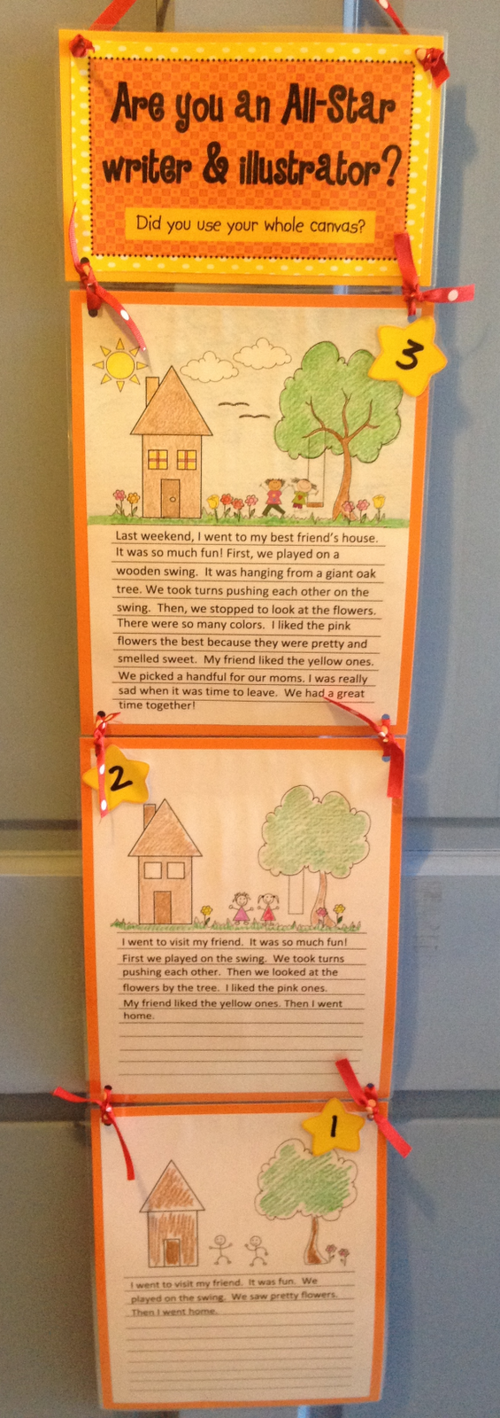 Totally Terrific in Texas: Writing and illustrating Chart